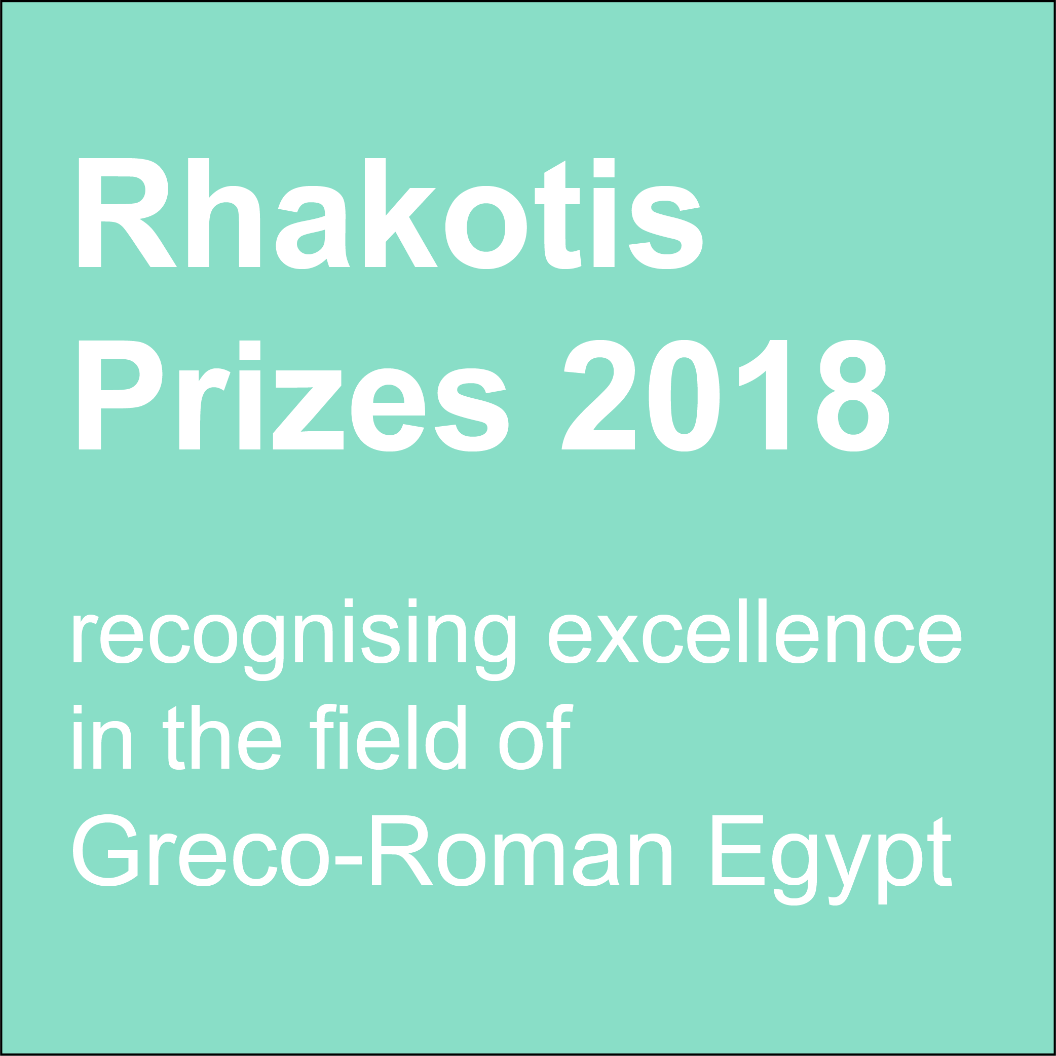 2018 Rhakotis Prizes – Rhakotis